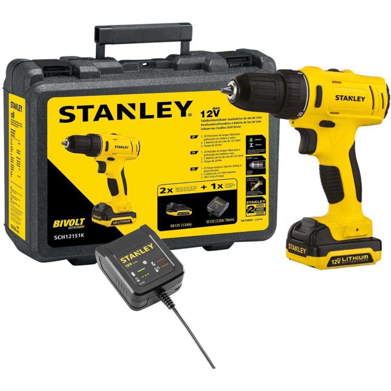 Parafusadeira Stanley, 12V, Bivolt - SCH121S2K-BR - NortCalhas